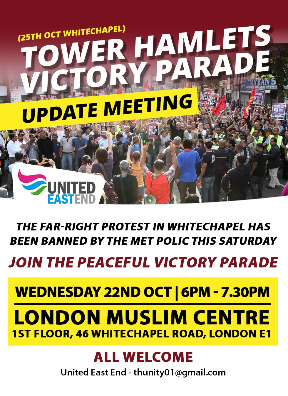 Tower Hamlets – Unity demo meeting | Counterfire